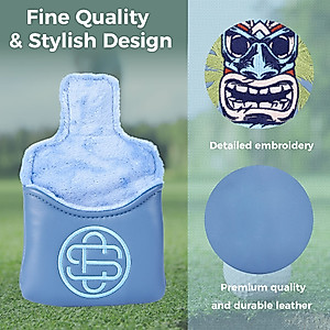 Studio Crafted Hawaii Tiki Golf Square Mallet Putter Cover Magnetic Closure