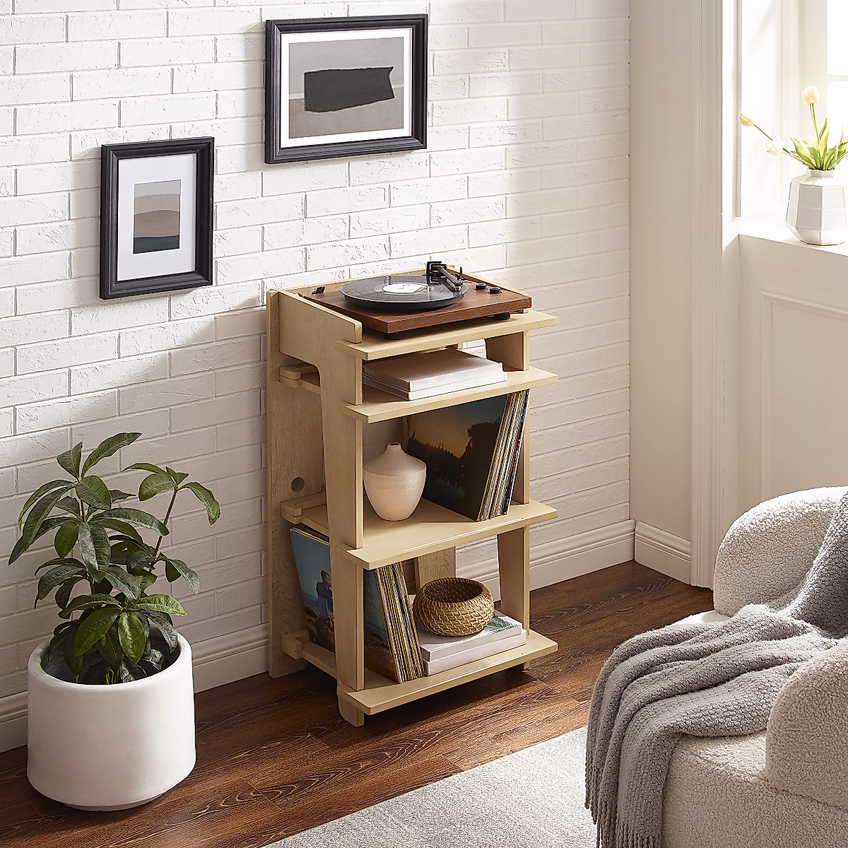 Crosley Furniture Soho Turntable Stand, Natural