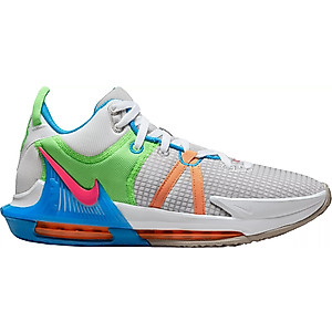 Nike Men's Lebron Witness VII Basketball Shoes (Grey Fog/Hyper Pink, us_Footwear_Size_System, Adult, Men, Numeric, Medium, Numeric_14)