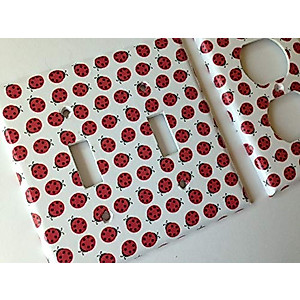 Ladybug Light Switch Plate Cover Various Sizes Offered
