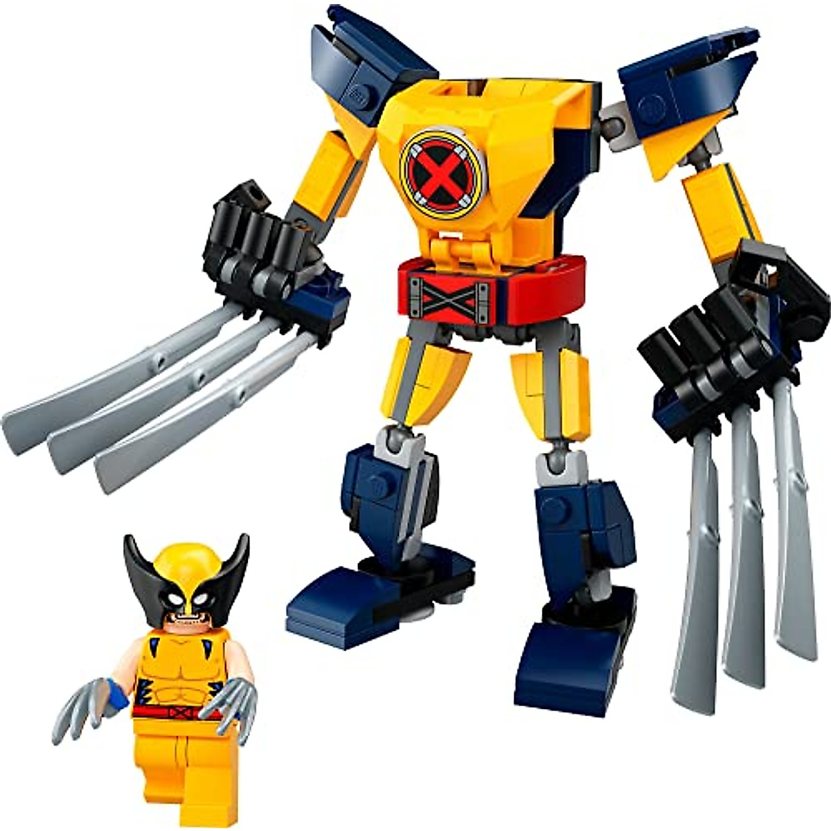 LEGO Marvel Wolverine Mech Armor 76202 Building Kit; Collectible Mech and Minifigure for Wolverine Fans Aged 7+ (141 Pieces)