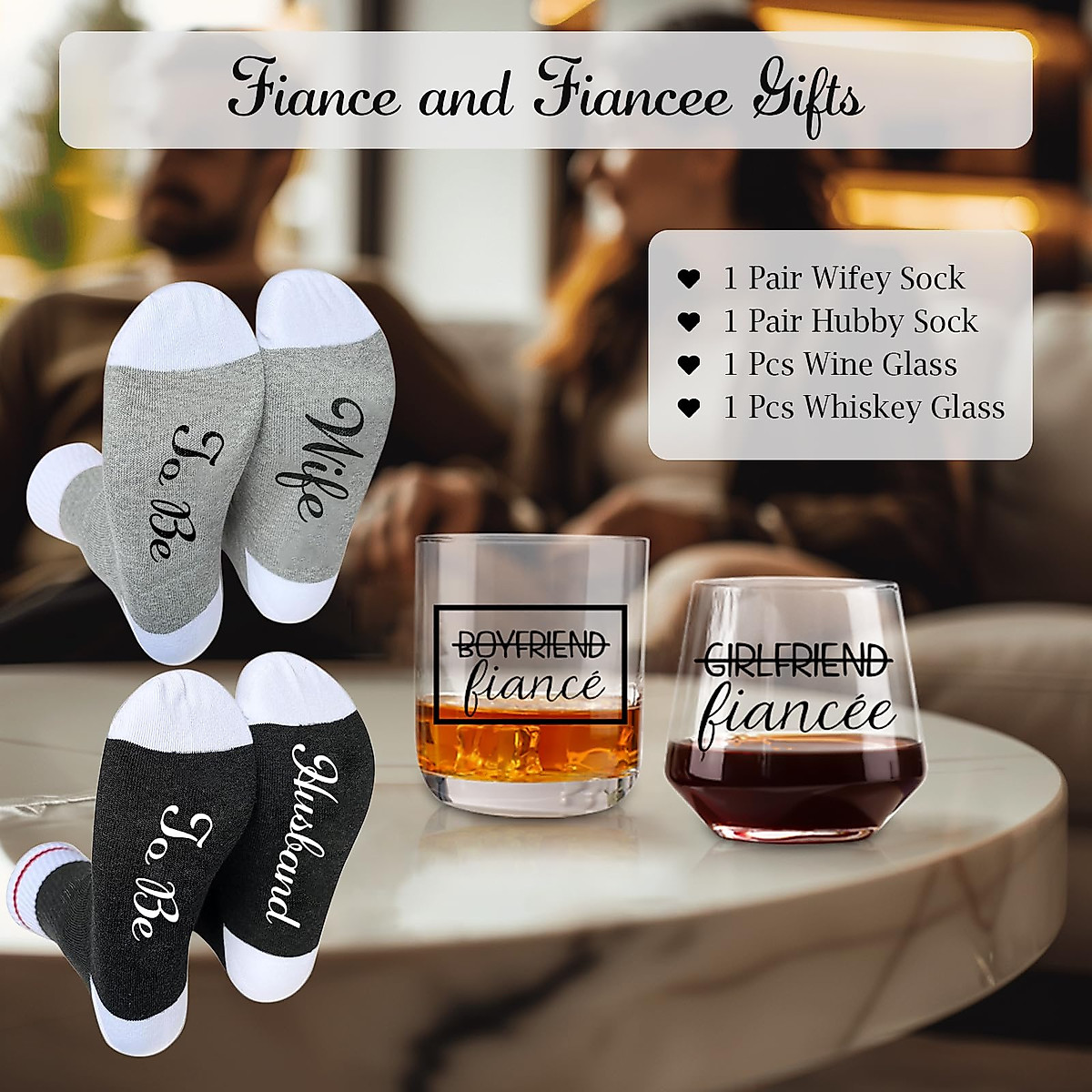 comfit Engagement Gifts for Couples - Fiance Gifts for Her Bride,Engagement Party Decor,Cool Engagment Gifts for Women/Bride/Her/Newlywed/Newly Engaged Couple