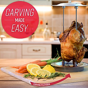 Ronco Showtime Large Capacity Rotisserie & BBQ Oven Modern Edition, Simple Switch Controls, Silicone Door Tie, Perfect Preset Rotation Speed, Self-Basting, Auto Shutoff, Includes Multipurpose Basket