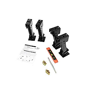 Red Hound Auto 4 Telescoping Folding Trailer Stabilizer Jacks Swing Down 1000 Lbs Support Capacity Each for RV Trailer Camper Includes Handle and Mounting Screws