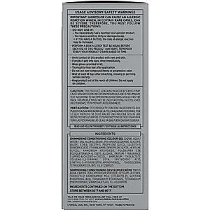 L'Oreal Paris Feria Multi-Faceted Shimmering Permanent Hair Color, 521 Cool Amethyst, Pack of 1 Hair Dye Kit