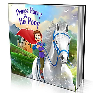 Personalized Story Book by Dinkleboo - The Princess and Her Pony - for Girls Aged 0 to 8 Years Old - A Story About Your Daughter’s Adventure with Her Pony - Soft Cover (8"x 8")