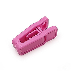 KISEER Plastic Baby Hanger Clips, 40 Pcs Slim-line Finger Clips Set Clothes Hanger Velvet Hanger (Pink)