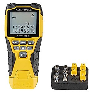 Klein Tools VDV501-851 Cable Tester Kit & VDV500-123 Cable Tracer Probe-Pro Tracing Probe with Replaceable Non-Metallic, Conductive Tip and a Light for Use in Dark Spaces
