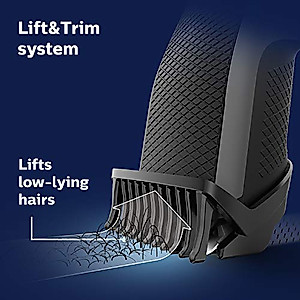 Philips Norelco Beard Trimmer and Hair Clipper, Cordless Grooming, Rechargeable, Adjustable Length, Beard Trimmer and Hair Clipper, No Blade Oil Needed, BT3210/41