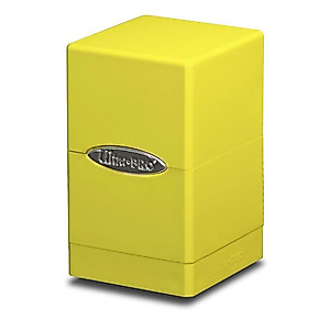 Bright Yellow Satin Tower Deck Box