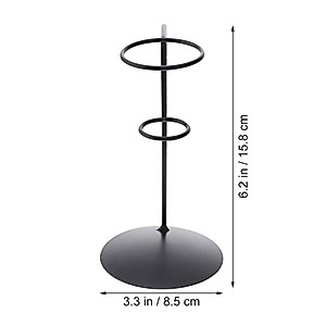 Operitacx 3Pcs Ice Cream Cone Holder Iron Popsicle Display Stand Egg Cone Holder Racks Waffle Cones Holder DIY Baking Rack Food Serving Rack