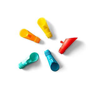 Houdini Flipper Wine Pourer Bottle Stoppers, Set of 2, Assorted Colors