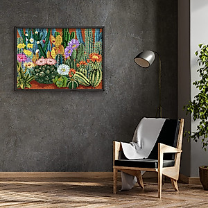 Antelope - 1000 Piece Puzzle for Adults, Whisper of Cactus Jigsaw Puzzle 1000 Pieces by Lynn Weilin, Spring Plant Jigsaw Puzzle with Different Species of Cactus, Cactus Puzzles