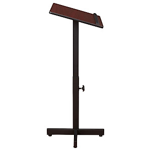 Oklahoma Sound Portable Presentation Lectern, Mahogany