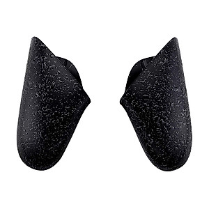 eXtremeRate Textured Black Replacement Handle Grips for Nintendo Switch Pro Controller, 3D Splashing DIY Hand Grip Shell for Nintendo Switch Pro - Controller NOT Included