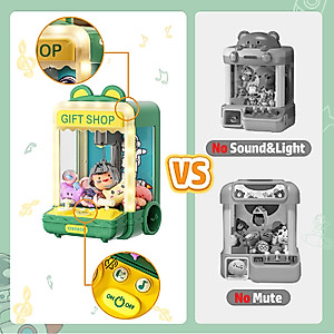 Skirfy Claw Machines for Kids with Lights,Boys Toys Age 8-10,Mini Candy Machine Toys for Girls, Boys Arcade Game Machines with Astronaut Toy&Squishies Toys,Vending Machine,Birthday Gifts