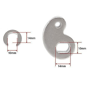 LGEGE Torque Arm Conversion Kit 2 Sets, Compatible with Most Electric Bicycle, Universal Protective Accessories for e-Bike Front or Rear Hub Motors (Not Exceed 14mm)