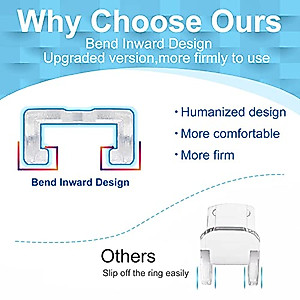 Invisible Ring Size Adjuster for Loose Rings Women Men-8 Pack 8 Sizes,Jewelry Ring Size Adapter Reducer Spacer Jewelry Guard for Any Thin Wide Rings