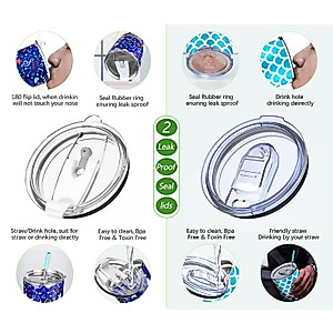 yoelike Music Note 30 oz tumbler with lid and straw, Stainless Steel, Vacuum Insulated Iced Coffee Tumbler Cup, Leak-Proof Travel Mug, Gift Box For Teacher Dad Mon Women Men Friend