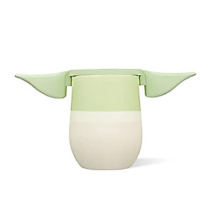 Corkcicle Star Wars Baby Yoda Grogu Stemless Wine Beverage Tumbler, Triple Insulated Stainless Steel, Easy Grip, Non-slip Bottom, Keeps Beverages Chilled for 9 Hours, Reusable Cup with Lid, 12 oz