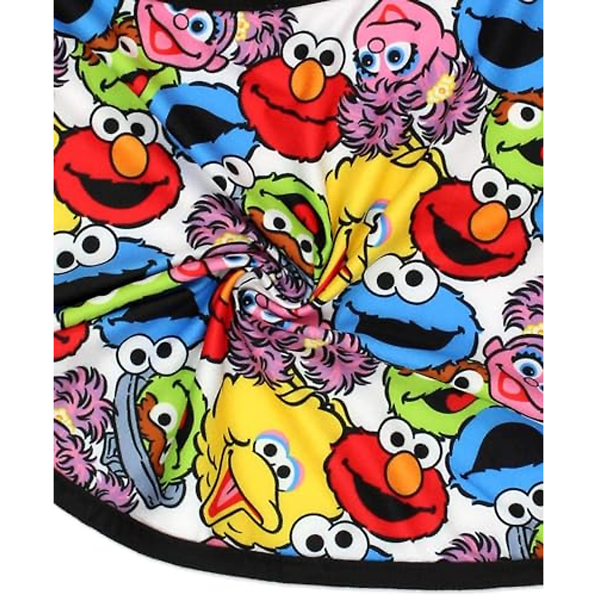 Sesame Street Girls’ Dress with Panties for Infant and Toddler – White/Multicolor