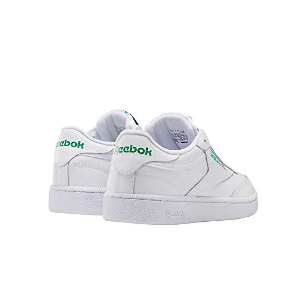 Reebok Men's Club C 85 Fashion Sneaker, white/green, 11 M US