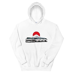 JG Infinite Skyline GTR Generations JDM Tuning Drift Racing Unisex Hoodie White