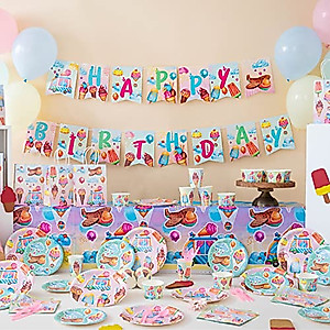 Ice Cream Bags Pack of 16 – Ice Cream Party Favors Bags with Handles – Sturdy Ice Cream Goodie Bags for Treats & Gifts – Stylish Ice Cream Candy Bags, Ideal for Ice Cream Theme Party Decorations