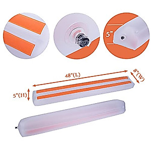 Sunnyglade [2-Pack Portable Bed Rail Bumper Inflatable Bumpers Waterproof Leak-Proof Toddlers Kids Baby Safety Guard Bed Side Beds Great for Home, Hotel, Or Travel