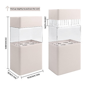 Make-Up Brush Holder,Brush Drying and Storage Box with Lid, Acrylic Makeup Brush Air Drying Rack Holder Cosmetic Brush Organizer, Waterproof Dustproof Container 12 Holes for Different Brush