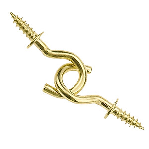 Kukiwhy Mini Ceiling Screw Hooks, 200 Pieces 3/4 Inch Cup Hooks Screw-in Hooks for Hanging Plants Mug Arts Decorations，Gold