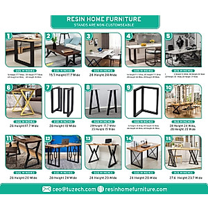 Personalized Large EPOXY Table, Resin Dining Table for 2, 4, 6, 8 River Dining Table Top, Wood Epoxy Coffee Table Top, Living Room Table (28.5" Inches Tall, 72 x 48 Inches)