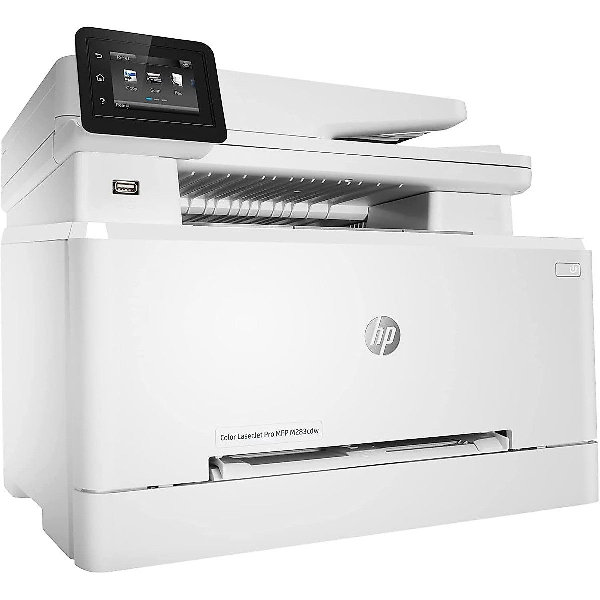 HP Color Laserjet Pro M283cdw Wireless All-in-One Laser Printer-Remote Mobile Print-Print Scan Copy Fax- Auto 2-Sided Printing, 22 ppm, 600x600DPI, 260-Sheet, 256MB,Bundle with JAWFOAL