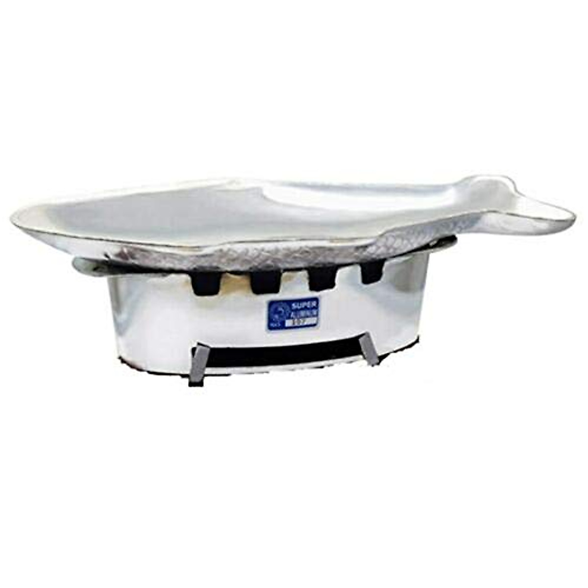 Fish Shaped Plate Hot Pot Tray With Stove Set Aluminium Charcoal Asian Thai Food Chafing Dishes