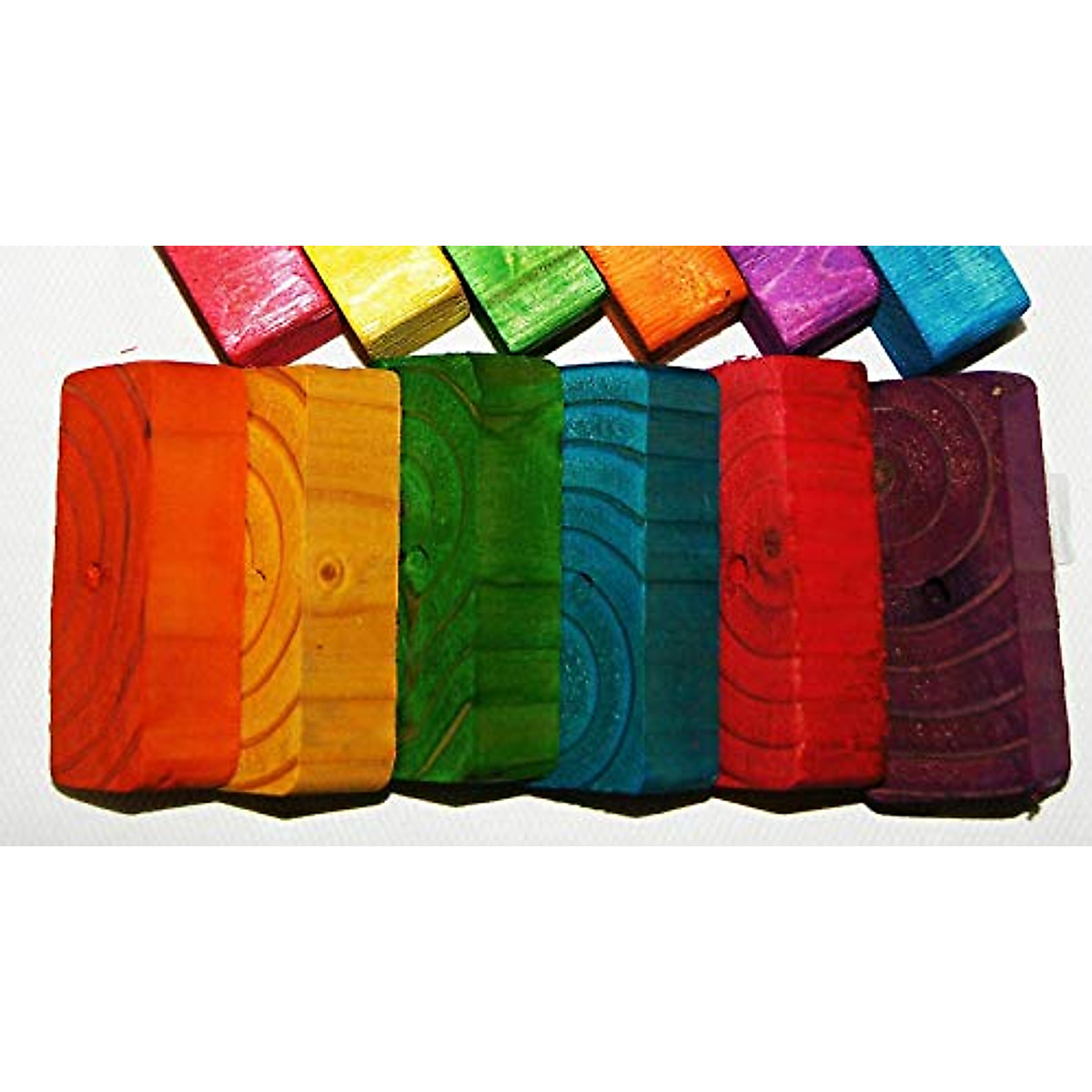 Parrot toys Bird Toys 18 Large Wooden Wood Blocks Parts Large Pet Bird Macaw Afican Grey Cockatoo