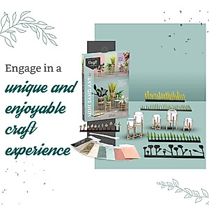 Craft Crush Faux Plant Sand Craft Kit - DIY Home Decor for Desk, Dresser & Office