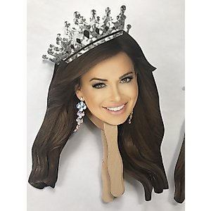 Face Cut Out on a Stick, 6 pack on a head paddle Photo Booth prop, 12 x 18 Fat Face Party Celebration Fun Digital Accessory