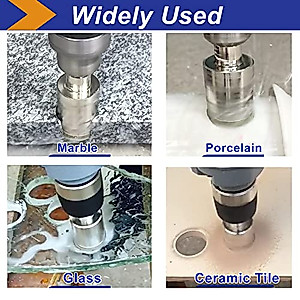 4 1/2 Inch (115mm) Diamond Hole Saw with Pilot Bit, DaduoRi 4.5 Inch Tile Hole Saw with Center Drill Bit for Marble, Granite, Ceramics,Porcelain, 1-1/2" Depth of Cut for Thick Countertops