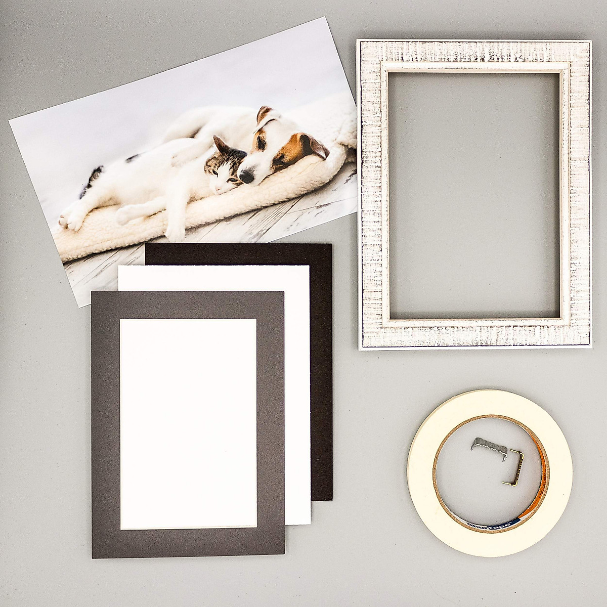 14x18 Mat Bevel Cut for 12x16 Photos - Acid Free Charcoal Grey Precut Matboard - for Pictures, Photos, Framing - 4-ply Thickness