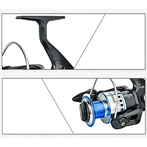 LLJPYX7L Smooth Fishing Spinning Reel, Lightweight Salt Water Reel, 13 Stainless Steel Bearings, Sealing Resistance, Lightweight All-Metal Design (Color : 7500)