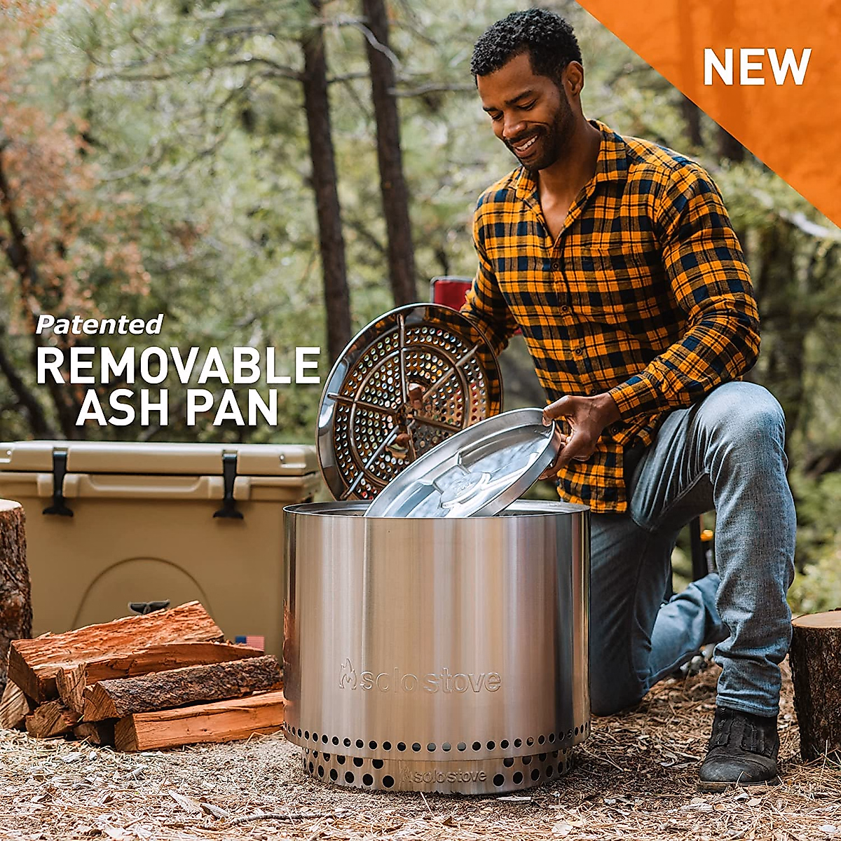 Solo Stove Bonfire Ultimate Bundle 2.0 | Smokeless Fire Pit, Stand, Shelter, Shield, Lid, Handle, Sticks&Tools, Portable Camping Accessories, Wood Burning, Stainless Steel, H: 16.75in x Dia: 19.5in