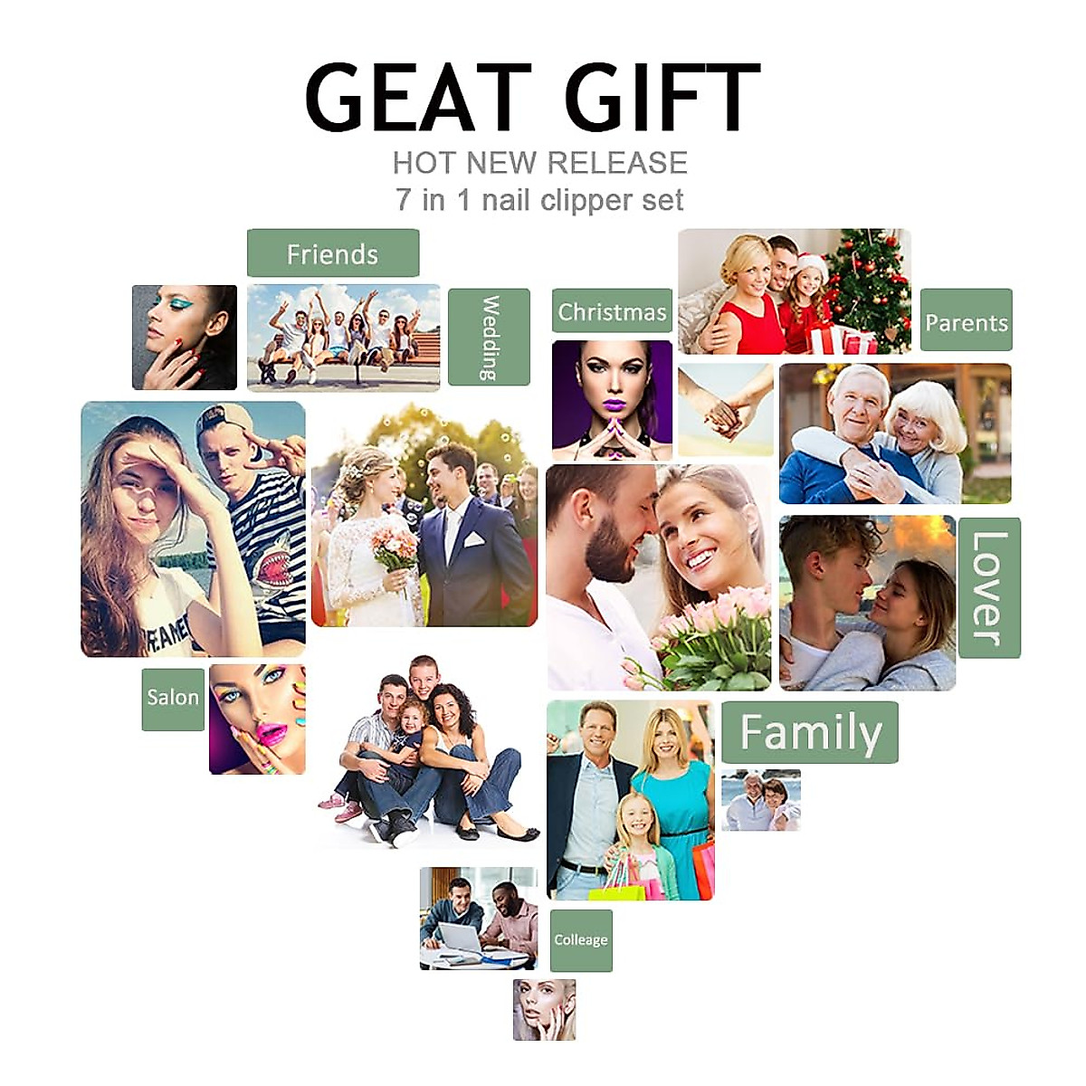 Professional Manicure Set 18 Pieces Nail Clippers Cutter Nail File Scissors Pedicure Kit Stainless Steel Grooming Kit Nail Care Tools with Portable Leather Travel Case for Men and Women (Black Red)