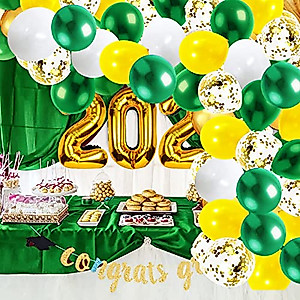 Graduation Party Decorations Green Yellow White 2023/Green Yellow Balloons/Green Tractor Birthday Party/Lemonade Party Decorations/Green Yellow Birthday Party Decorations 40pcs