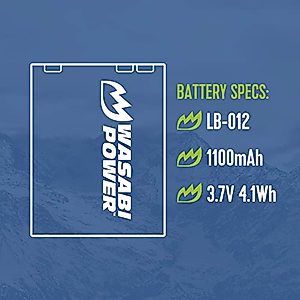 Wasabi Power Battery (2-Pack) and Charger for Kodak KLIC-7006, LB-012 and Kodak PIXPRO FZ55, FZ53