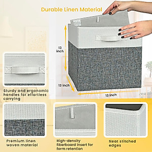 Clutter Mutter Open Storage Bins (White 13 inch)