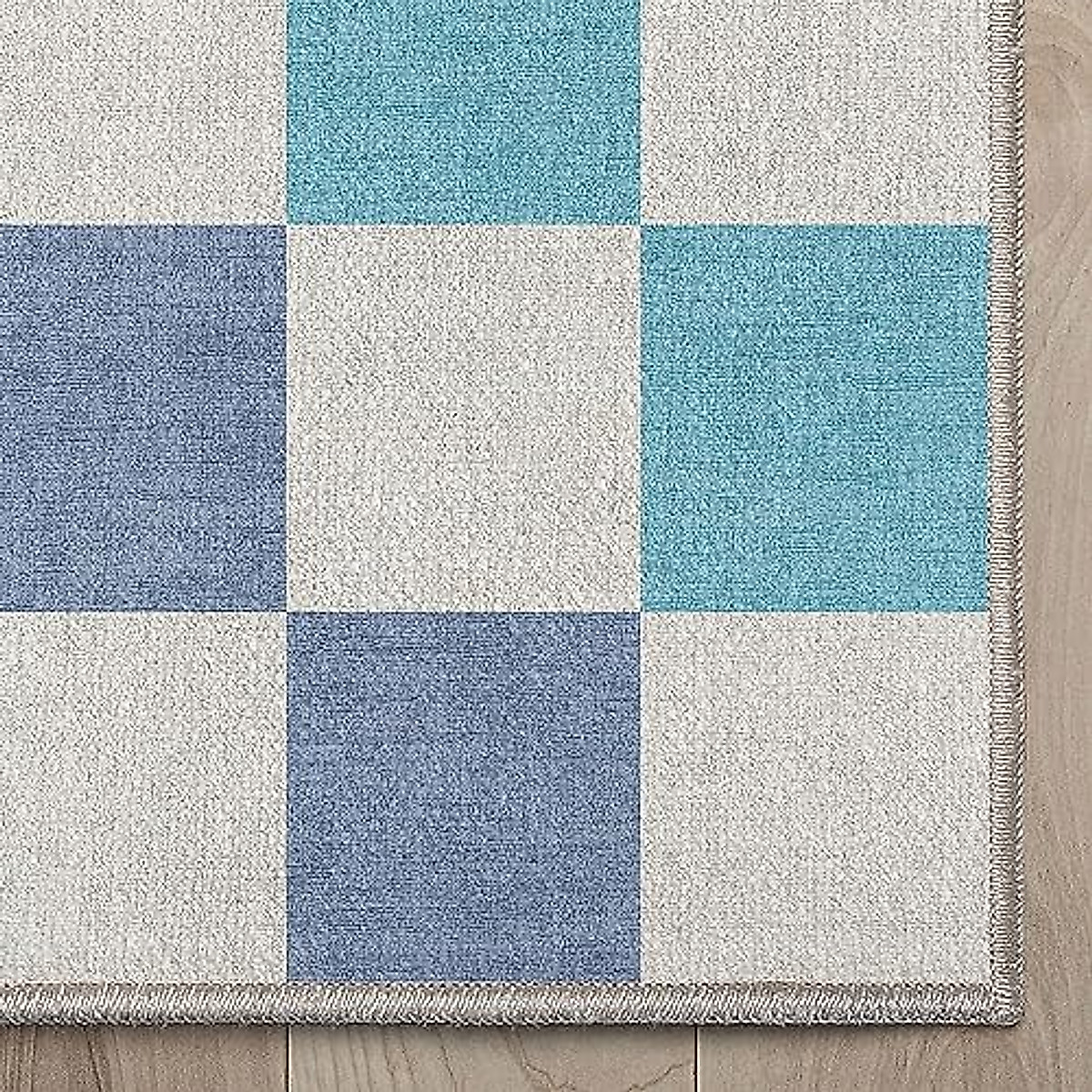Well Woven Apollo Flatwoven Modern Squares Multi Blue 7'10" x 9'10" Area Rug