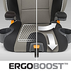 Chicco KidFit 2-in-1 Belt Positioning Booster Car Seat - Atmosphere, 28x19x8.5 Inch (Pack of 1)