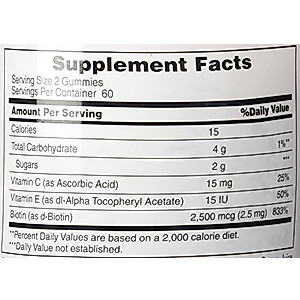 Nature's Bounty Optimal Solutions, Hair, Skin & Nails Gummies with Biotin