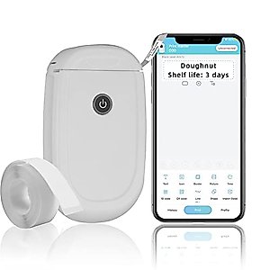 Bluetooth Label Maker,D30 Thermal Label Printer 3pcs Tapes,Desktop Portable Wireless Multiple Templates Mini Document Tags Sticker Machine Compatible with iOS&Android,Gift for Office,Student,Friends