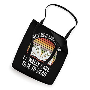 Librarian Retirement Funny Library Books Lovers Vintage Gift Tote Bag